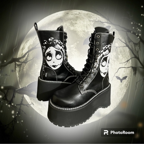 Dolls Kill | Shoes | Corpse Bride Boots Corpse Bride Combat Boots ...